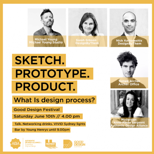SKETCH. PROTOTYPE. PRODUCT. June 10th | Event | VIVID | Sydney