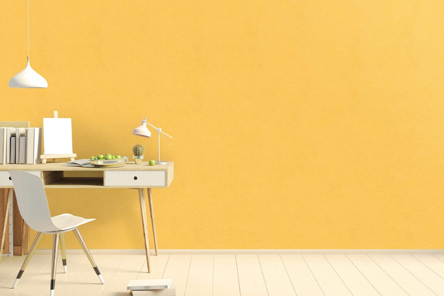 Organic Cotton Velvet Square Cushion in Turmeric by IN BED - Product ...