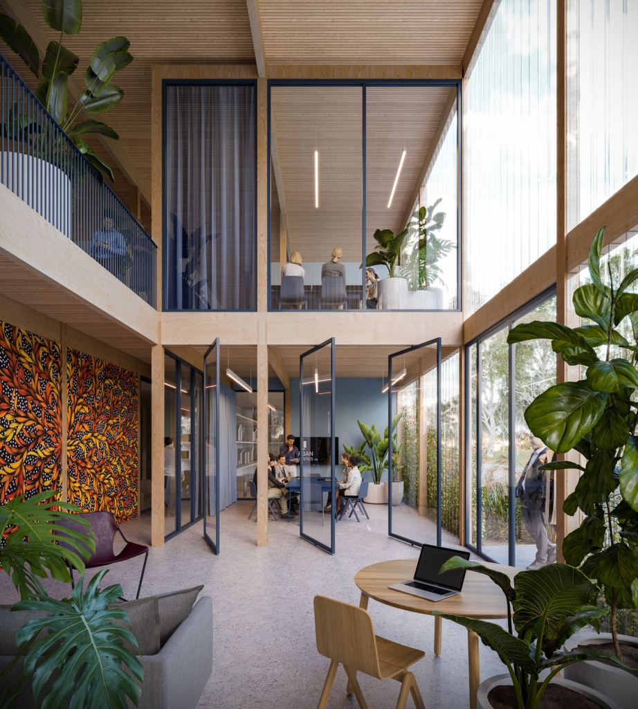 CLT Office Pods by Matthew Woodward Architecture and Urban Logistics Co ...