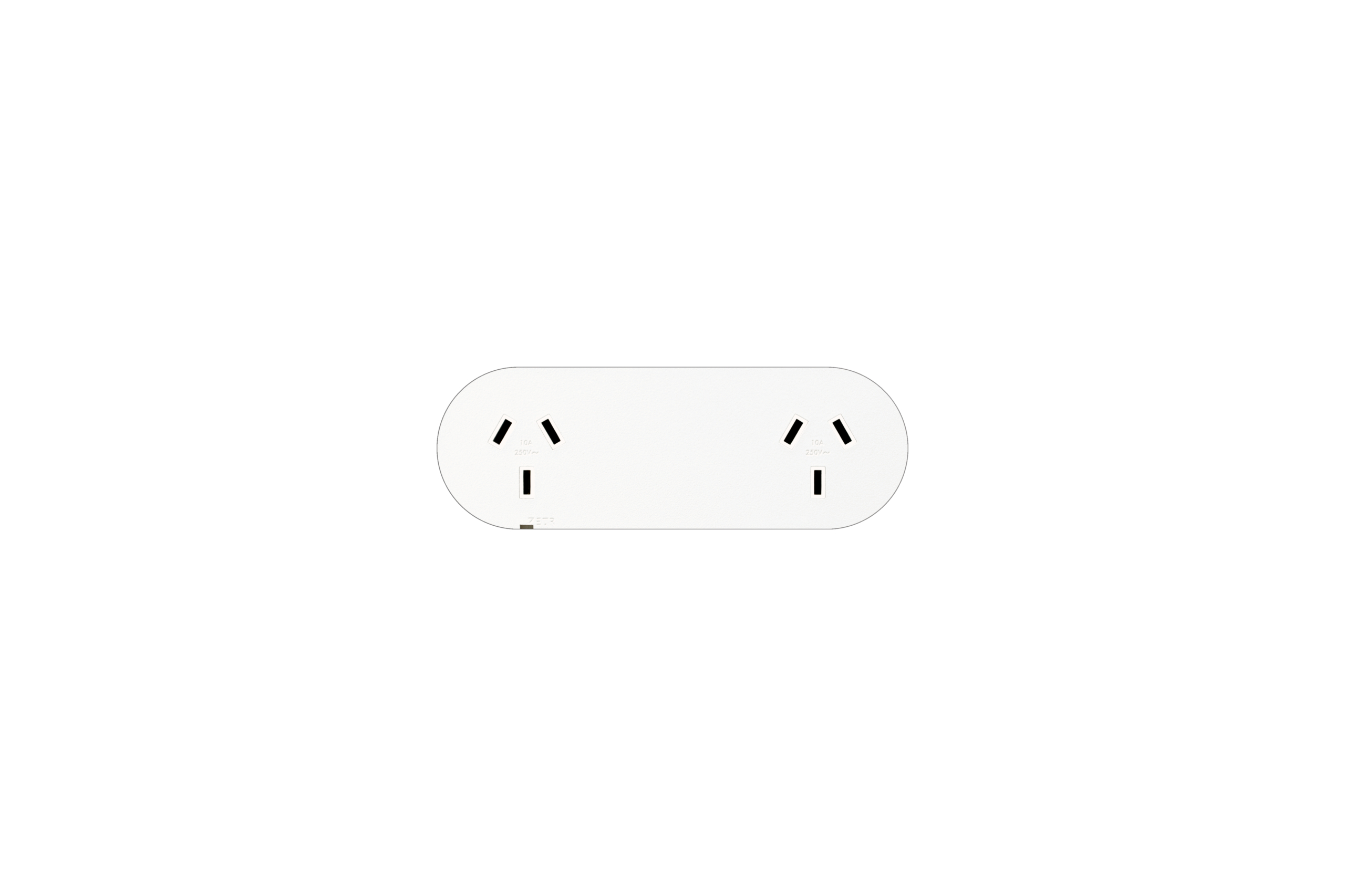 13 Flush Double Outlet in White by ZETR - Product Directory - The Local ...