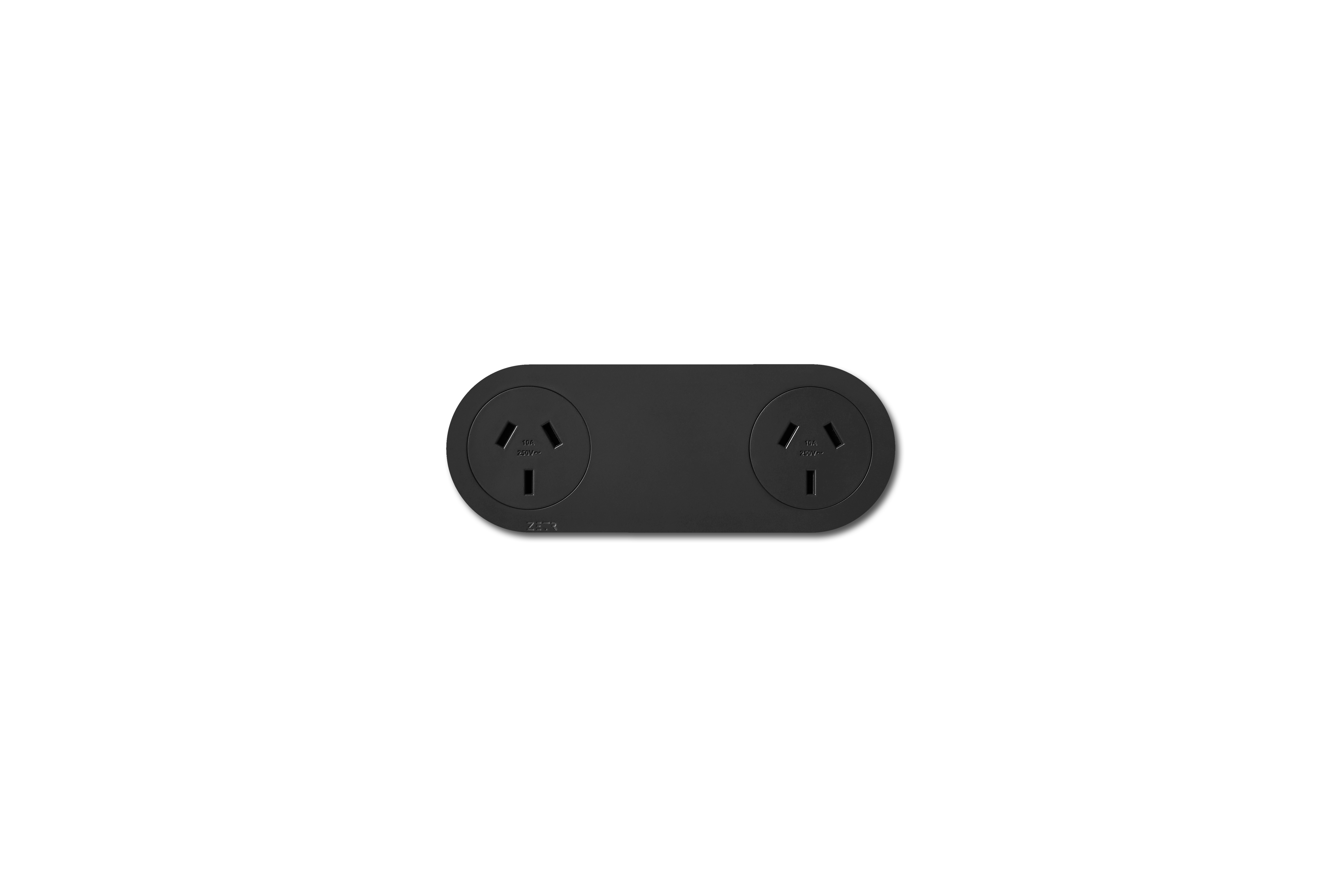 12 Surface Double Outlet in Black by ZETR - Product Directory - The ...
