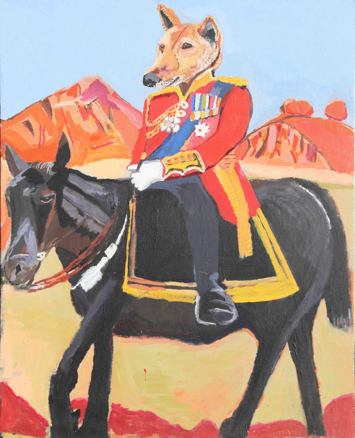 ‘King Dingo’ by Vincent Namatjira at Ames Yavuz - News Feature - The ...