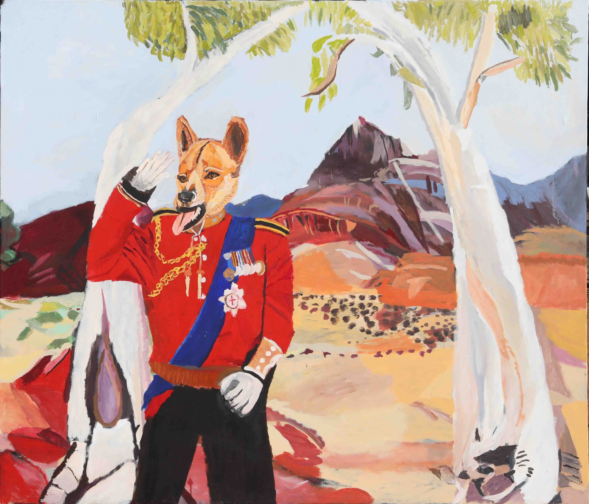 ‘King Dingo’ by Vincent Namatjira at Ames Yavuz - News Feature - The ...